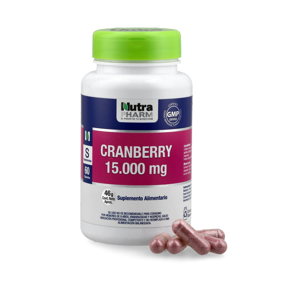 Cranberry 15.000 MG. + Vitamina C – Nutrapharm