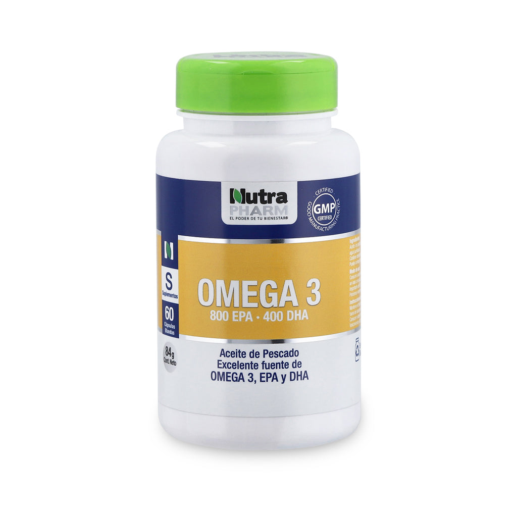 Omega 3 - 800/400 X 60 Caps. Genérico Premium – Nutrapharm
