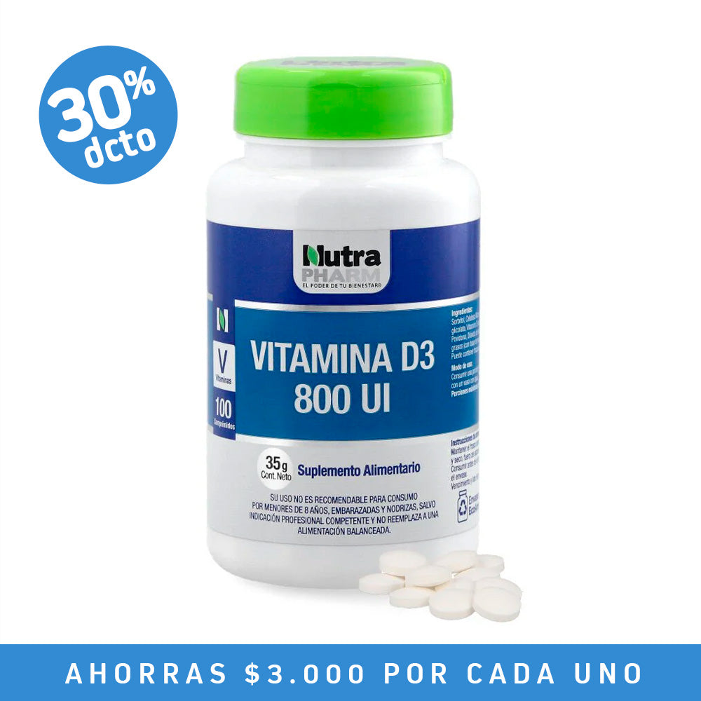 Vitamina D3 - 800 UI. – Nutrapharm